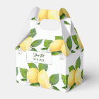 Yellow fresh lemon slice gift favor box | Zazzle.com
