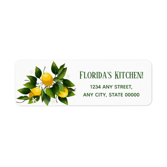 Lemons Citrus Fruit Label | Zazzle.com