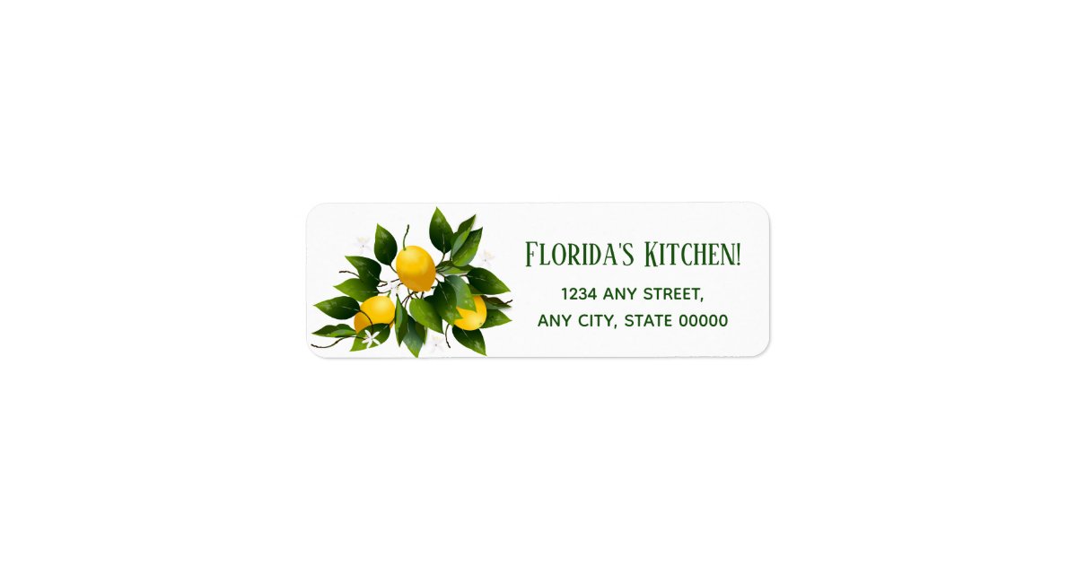 Lemons Citrus Fruit Label | Zazzle