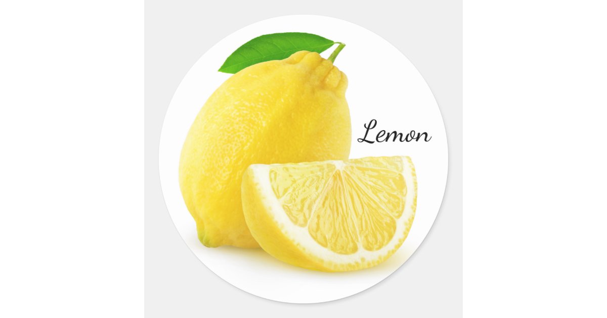 Lemons Classic Round Sticker | Zazzle