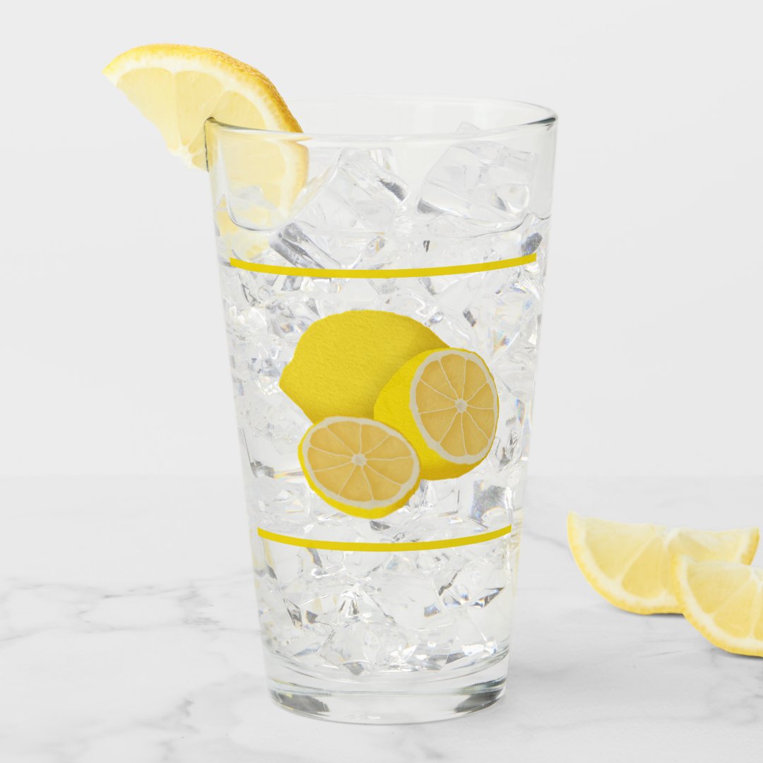 Lemons Drinking Glass | Zazzle