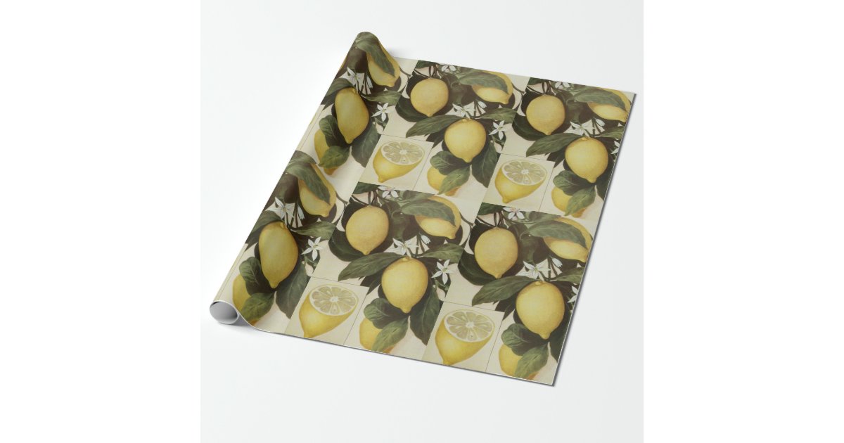 Lemons wrapping paper | Zazzle.com