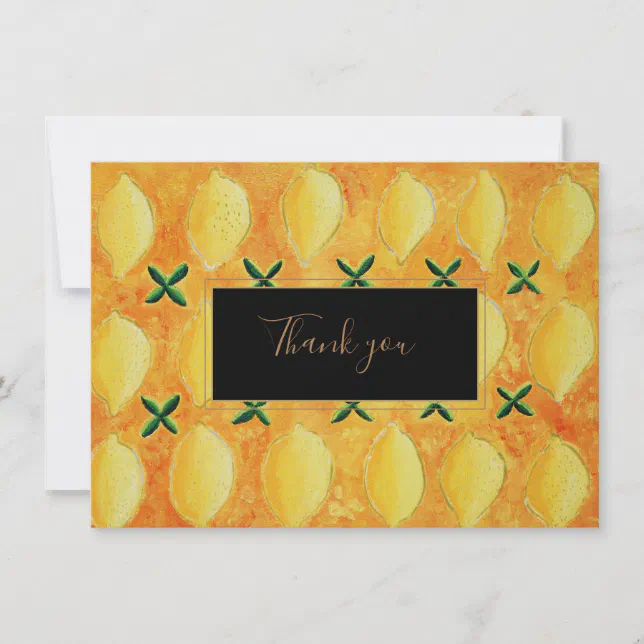 LemonThank You Thank You Card | Zazzle