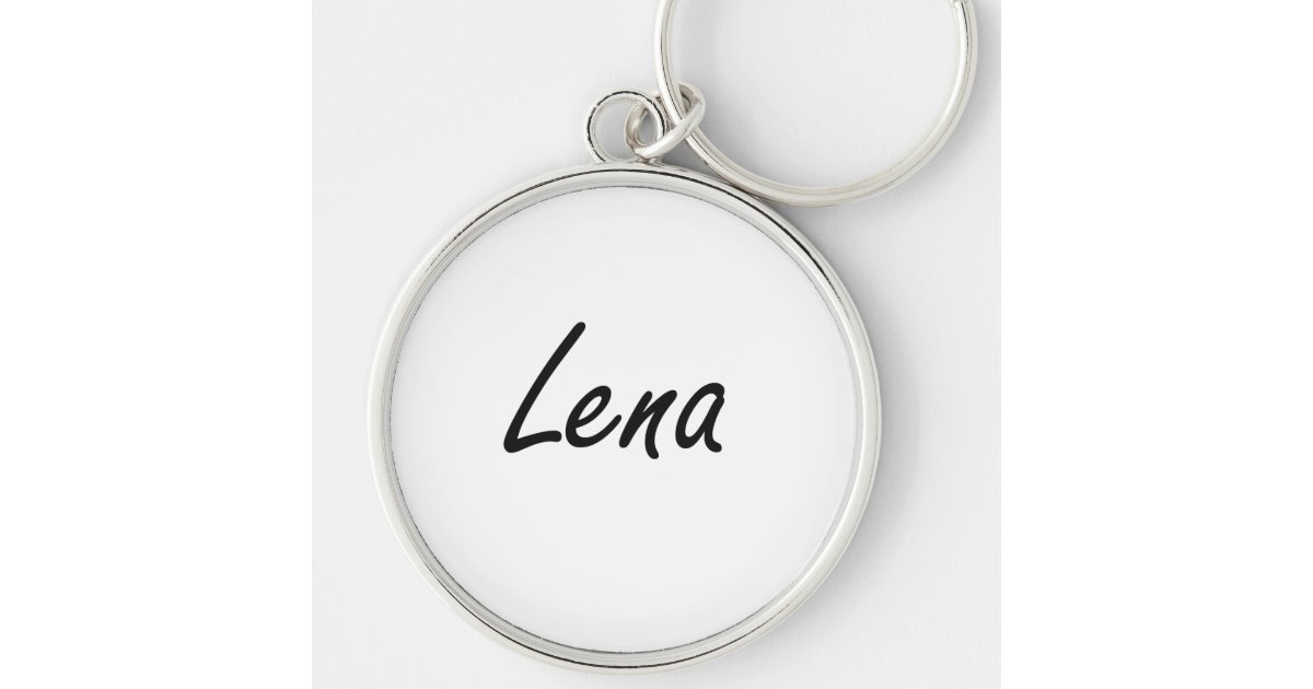 Lena artistic Name Design Keychain | Zazzle