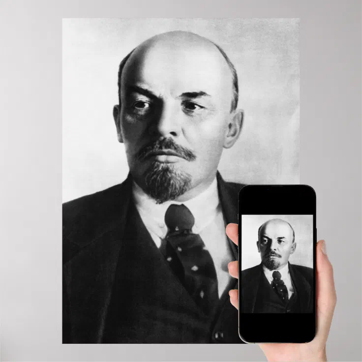 Lenin photo portrait poster | Zazzle