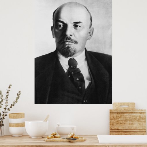 Lenin photo portrait poster | Zazzle