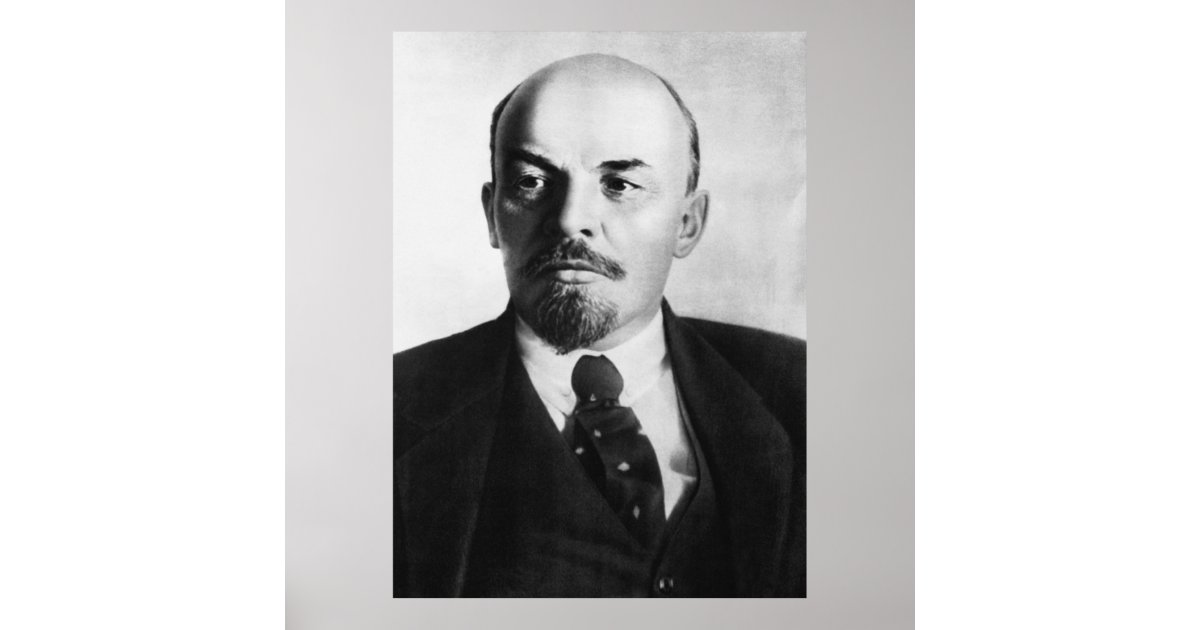 Lenin photo portrait poster | Zazzle
