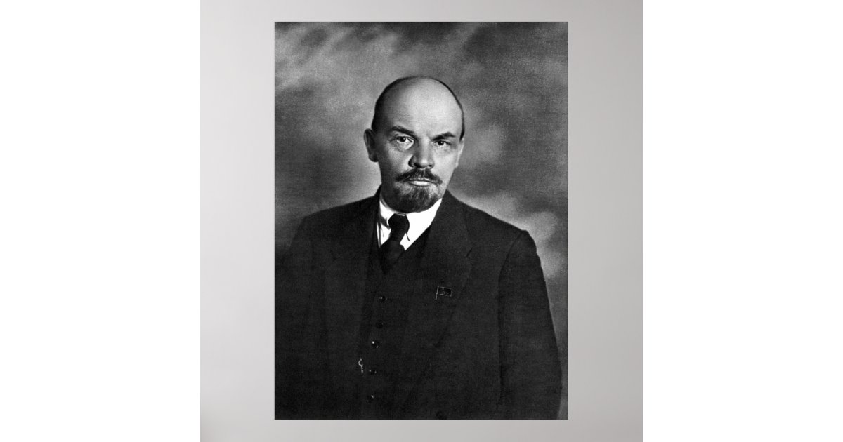 Lenin photo portrait poster | Zazzle