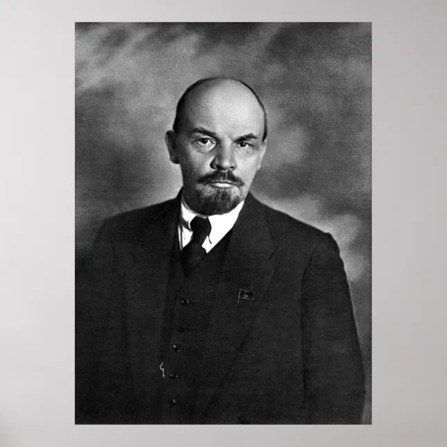Lenin photo portrait poster | Zazzle