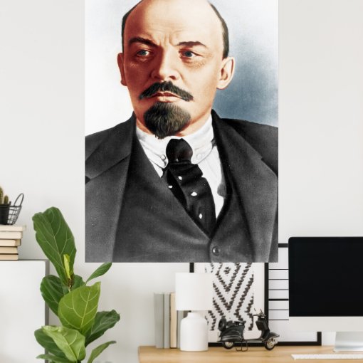 Lenin photo portrait poster | Zazzle