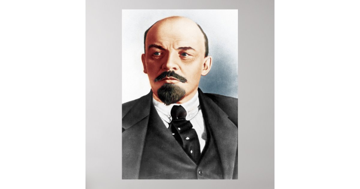 Lenin photo portrait poster | Zazzle