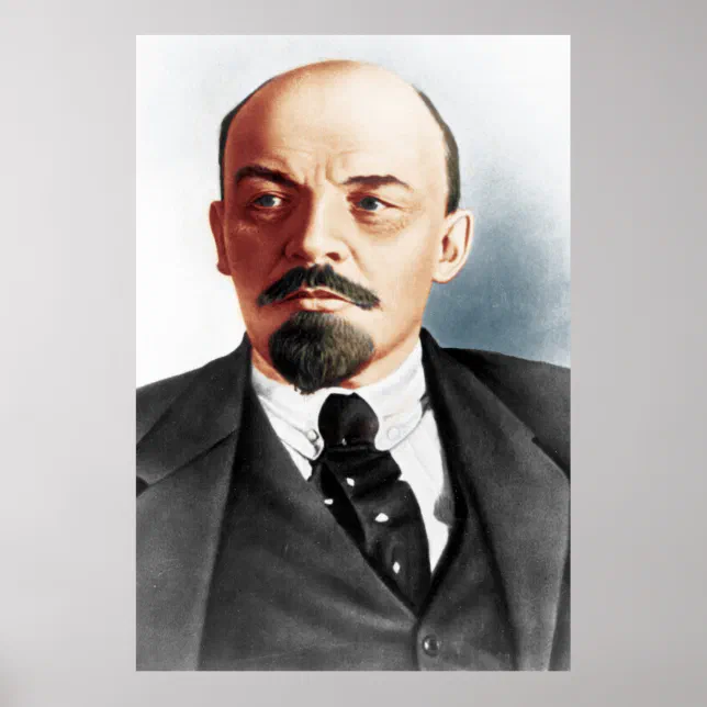 Lenin photo portrait poster | Zazzle
