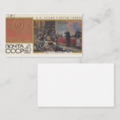 Lenin was a map of electrification Soviet Union Note Card | Zazzle