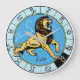 leo astrological zodiac sign large clock | Zazzle