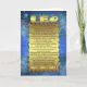Leo Birthday Card - Zodiac Birthday Card - Leo | Zazzle