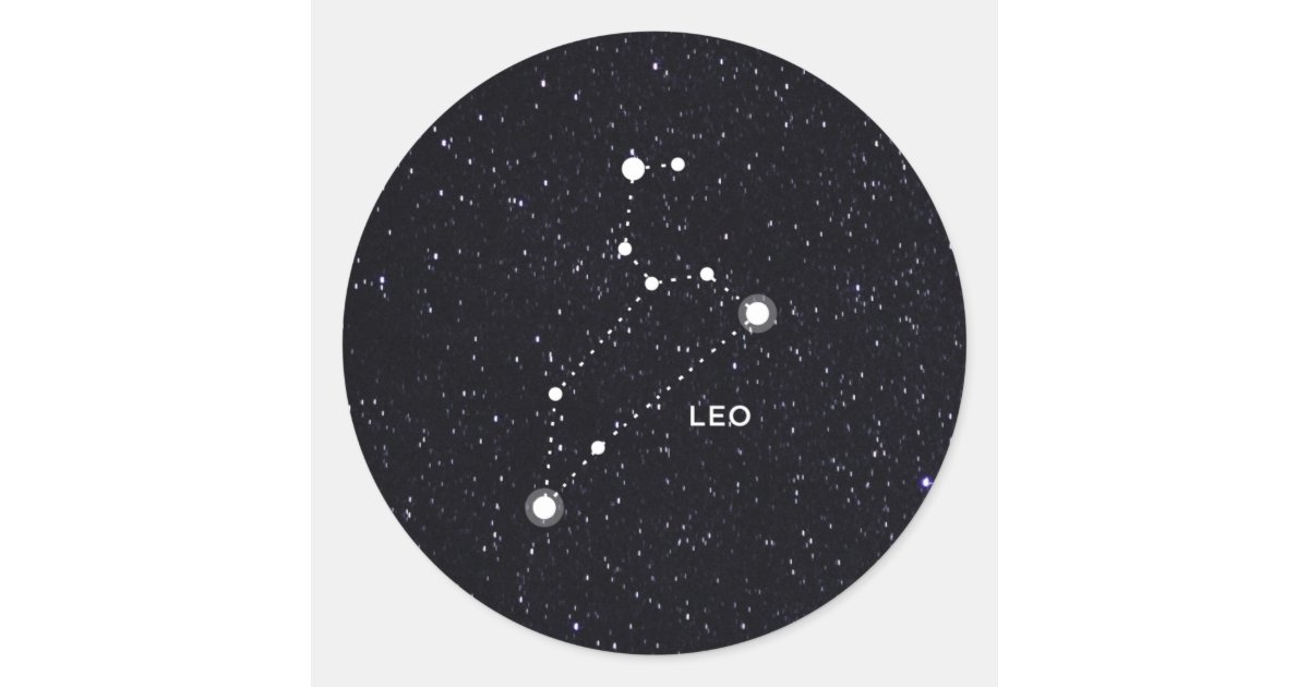 Leo Classic Round Sticker | Zazzle