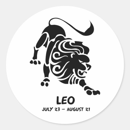 Leo Classic Round Sticker | Zazzle.com