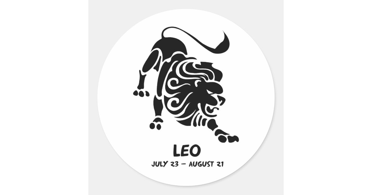 Leo Classic Round Sticker | Zazzle