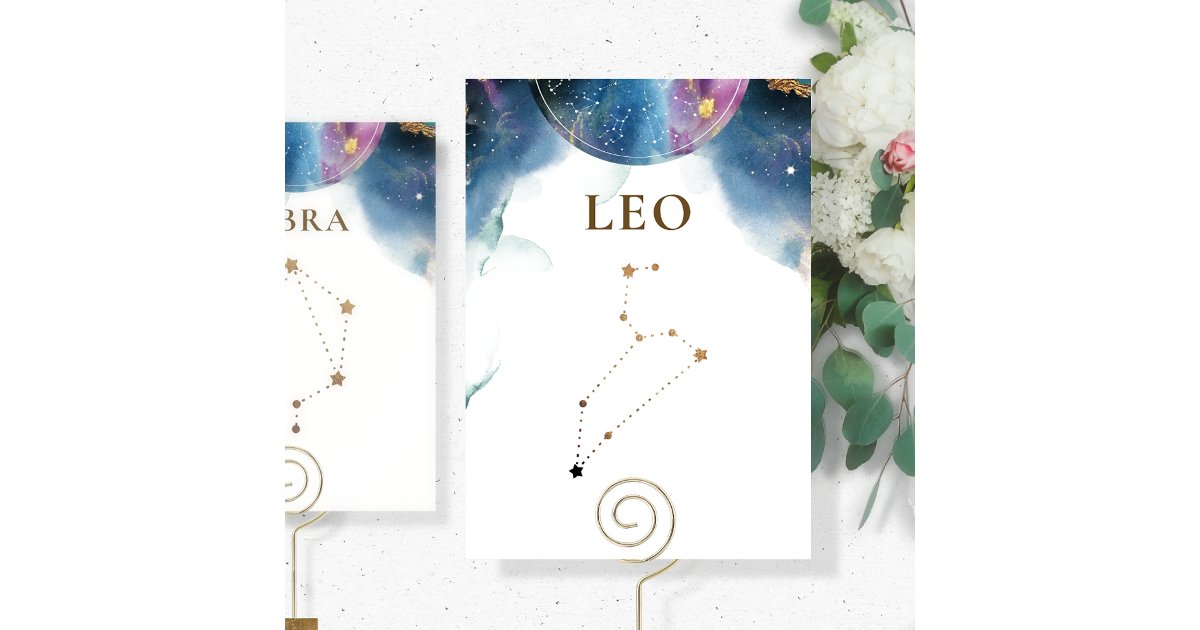 Leo Constellation, Celestial Table Number | Zazzle