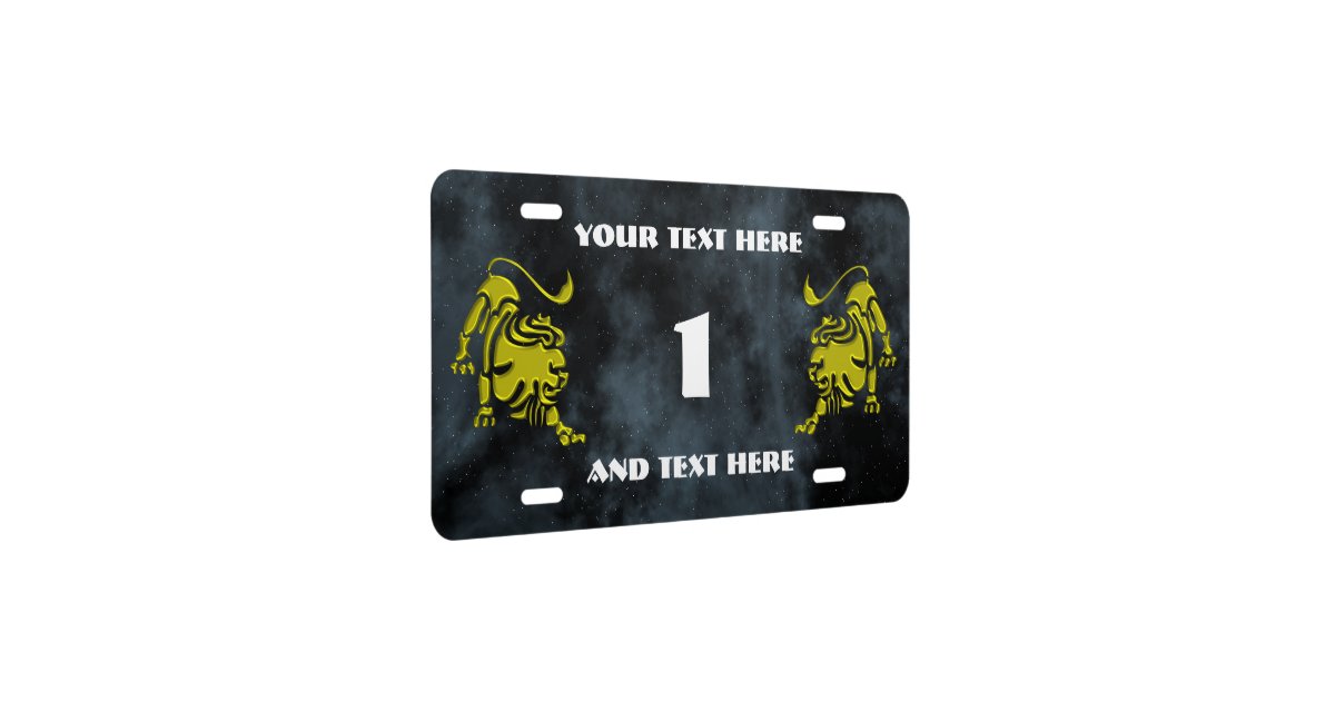 Leo License Plate | Zazzle