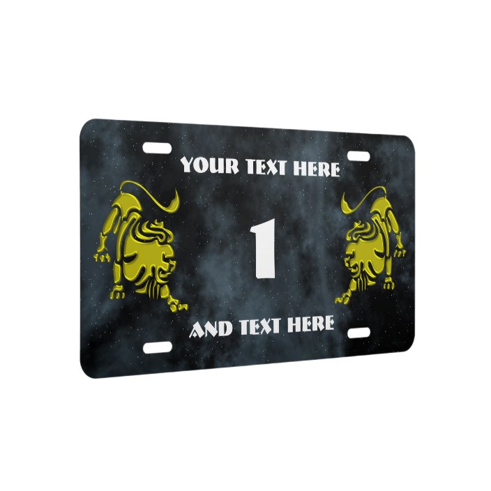 Leo License Plate | Zazzle.com