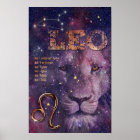Horoscope Sign Leo Poster | Zazzle.com