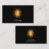 Leo Sun Fire Sign Birth Month Red & Gold Firey Business Card | Zazzle