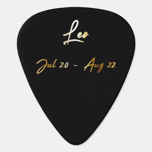 Leo Zodiac Sign Guitar Pick | Zazzle