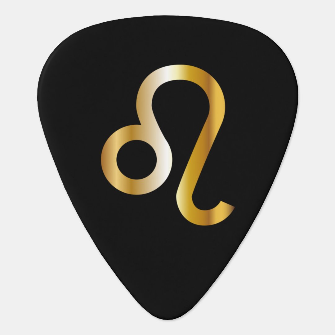 Leo Zodiac Sign Guitar Pick | Zazzle