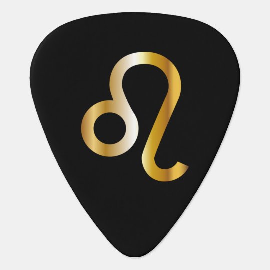 Leo Zodiac Sign Guitar Pick | Zazzle.com