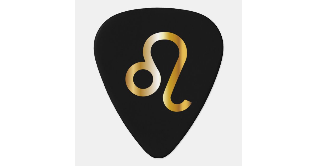 Leo Zodiac Sign Guitar Pick | Zazzle