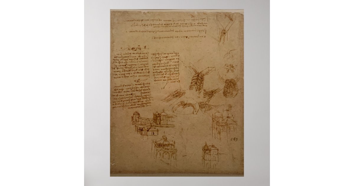Leonardo, Atlantic Codex - The architects Poster | Zazzle