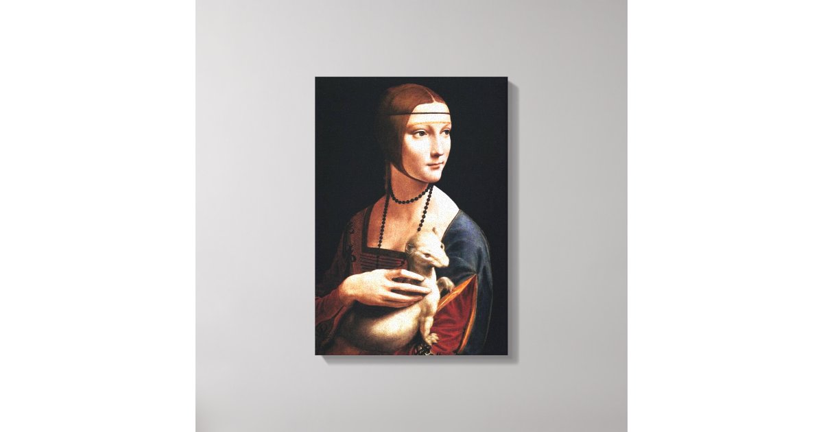 Leonardo Da Vinci Lady with an Ermine Canvas Wrap | Zazzle