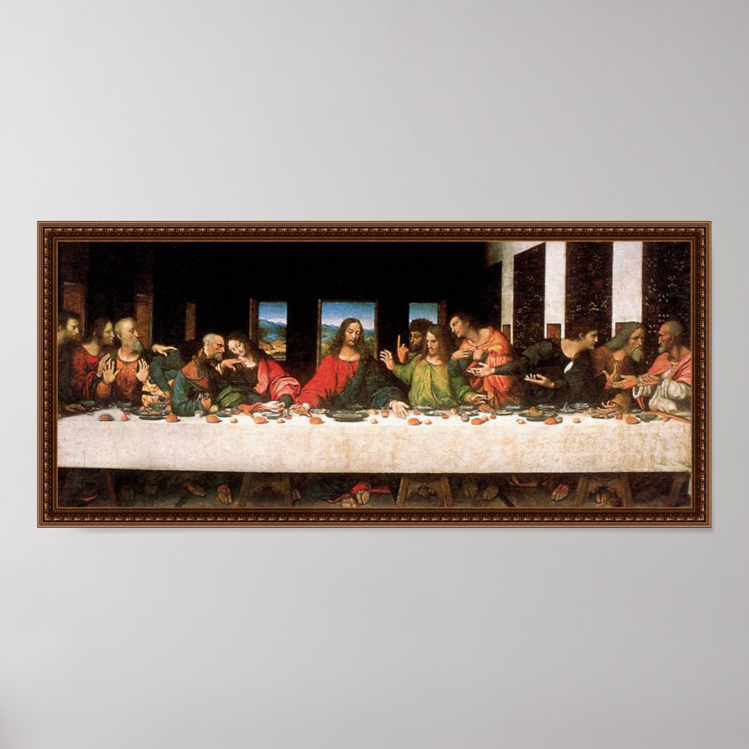 Leonardo da Vinci - Last Supper Renaissance Art Poster | Zazzle
