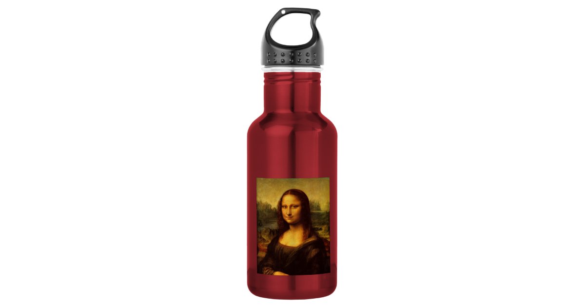 Leonardo Da Vinci Mona Lisa Fine Art Painting Water Bottle | Zazzle