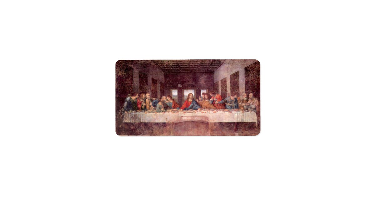 Leonardo da Vinci - The Last Supper Label | Zazzle