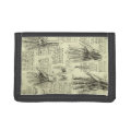 Leonardo da Vinci's Anatomy of the Human Hand Tri-fold Wallet | Zazzle
