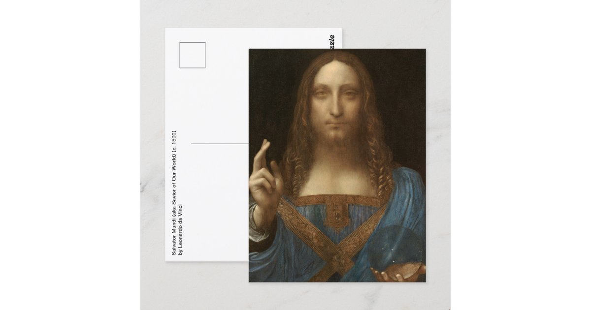 Leonardo da Vinci's Salvator Mundi (Jesus Christ) Postcard | Zazzle