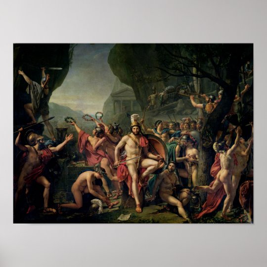 Leonidas at Thermopylae, 480 BC, 1814 Poster | Zazzle.com