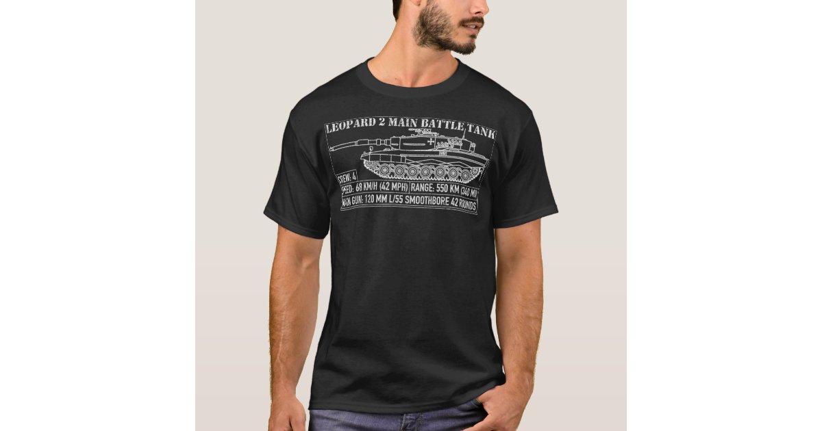 Leopard 2 German Army Tank Blueprint Stats | Zazzle