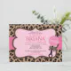 Leopard and Pink Baby Shower Invitation | Zazzle