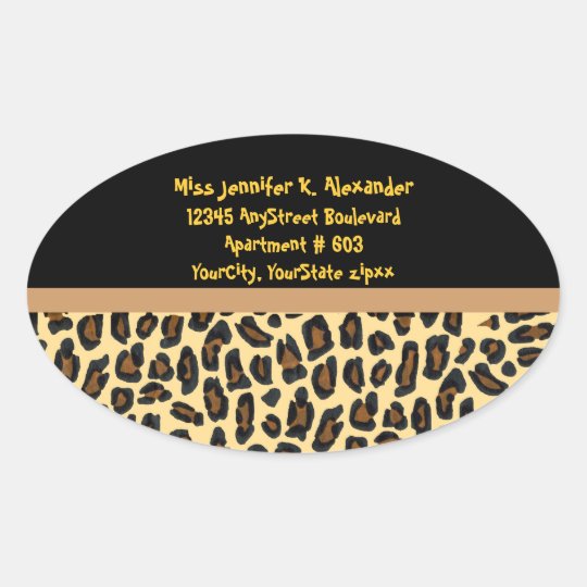 Leopard Animal Print Address Labels | Zazzle.com