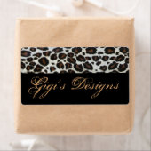 Leopard animal print handmade labels | Zazzle