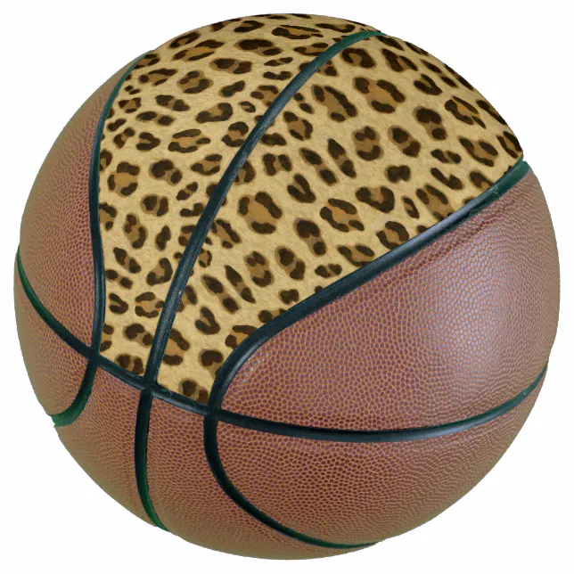 Leopard Animal Print Skin Pattern Basketball | Zazzle