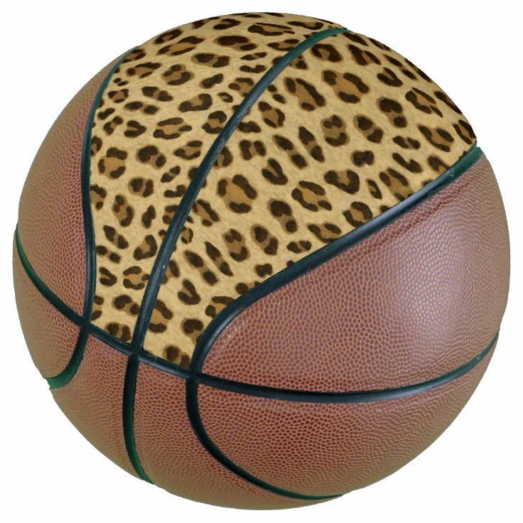 Leopard Animal Print Skin Pattern Basketball | Zazzle