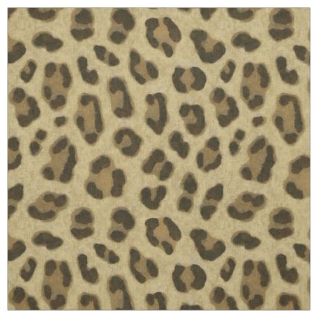 Leopard Print Animal Skin Pattern Fabric | Zazzle