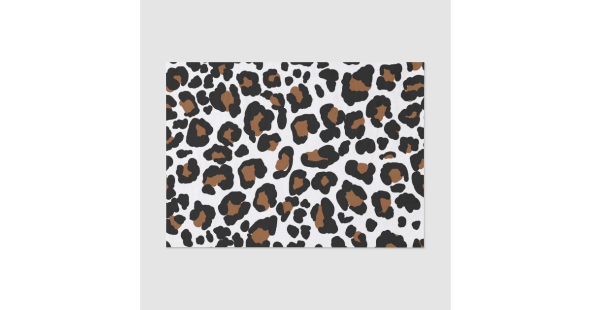 Leopard Big Cat Fur Pattern Print Tissue Paper | Zazzle