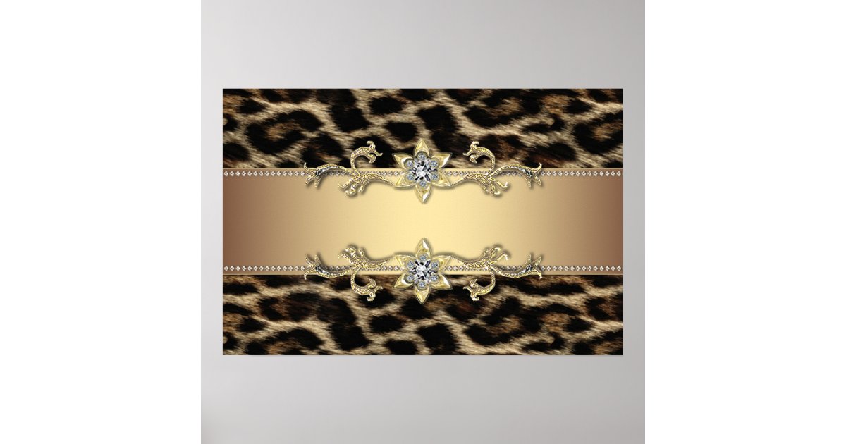 Leopard Birthday Party Banners Poster | Zazzle