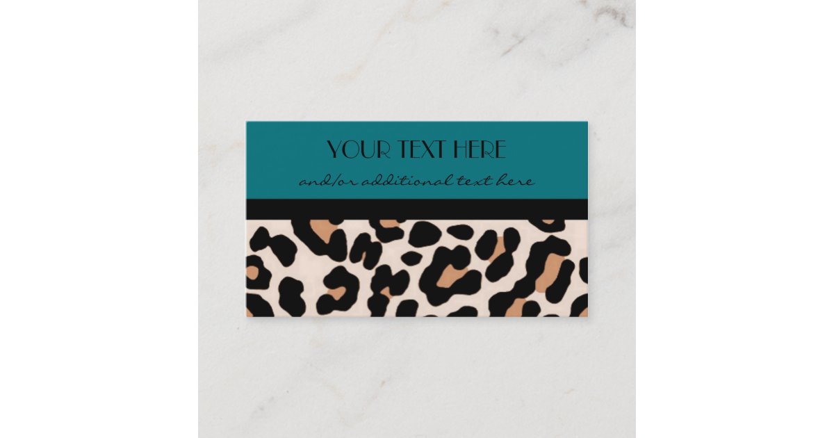 Leopard Business Card | Zazzle
