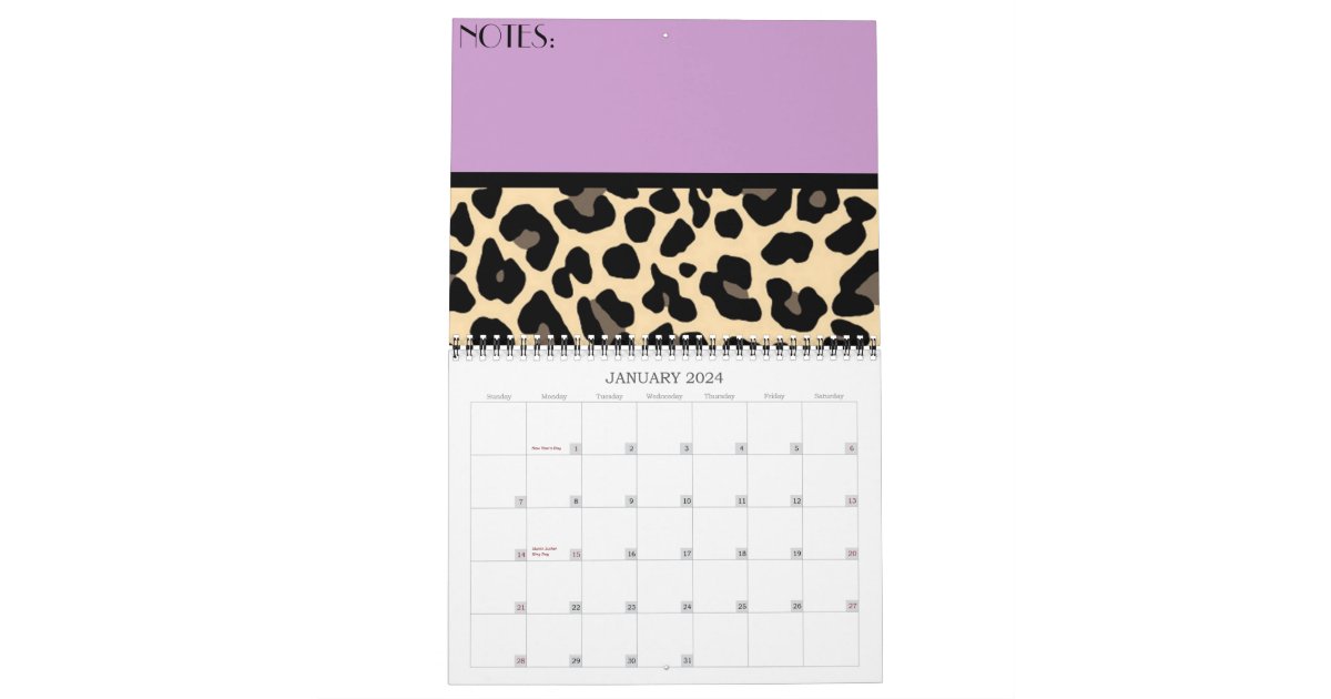 Leopard Calendar | Zazzle